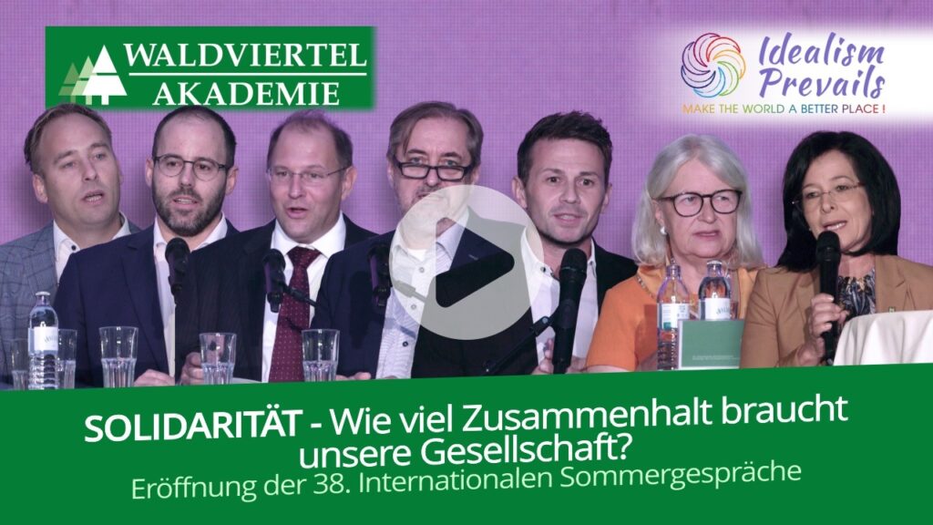 Eröffnung der 38. Internationalen Sommergespräche - Idealism Prevails